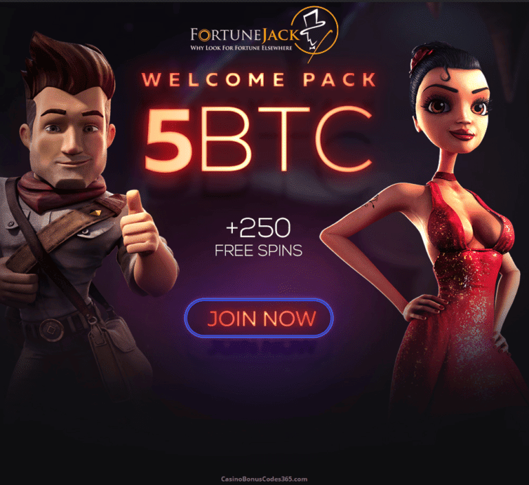 FortuneJack Exclusive 250 mBTC Bonus plus 100 FREE Spins - Casino Bonus ...