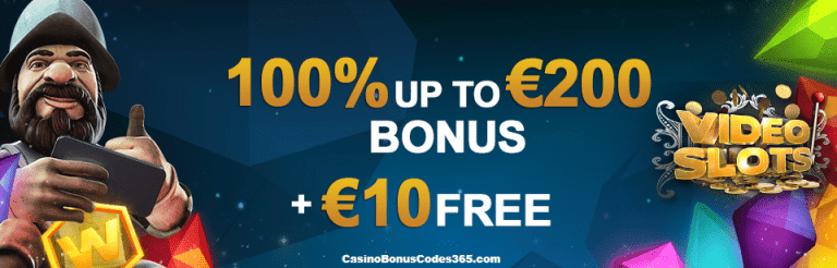 VideoSlots Welcome Bonus – Casino Bonus Codes 365