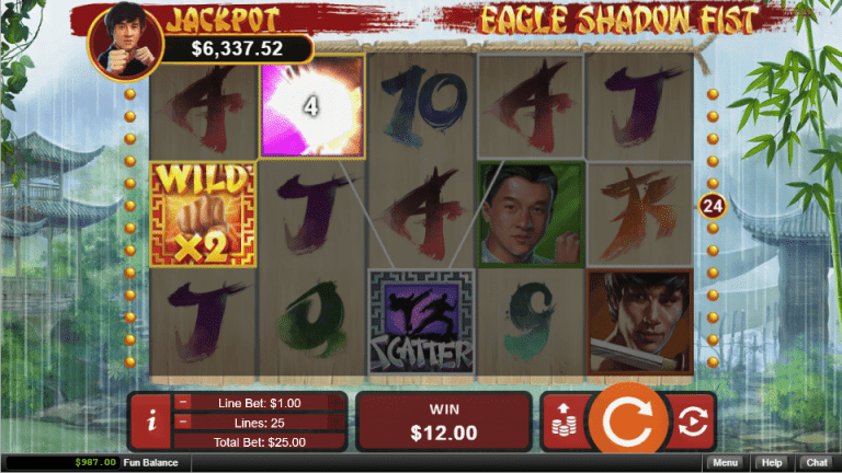 Uptown Aces Special Promo New RTG Game Eagle Shadow Fist – Casino Bonus Codes 365