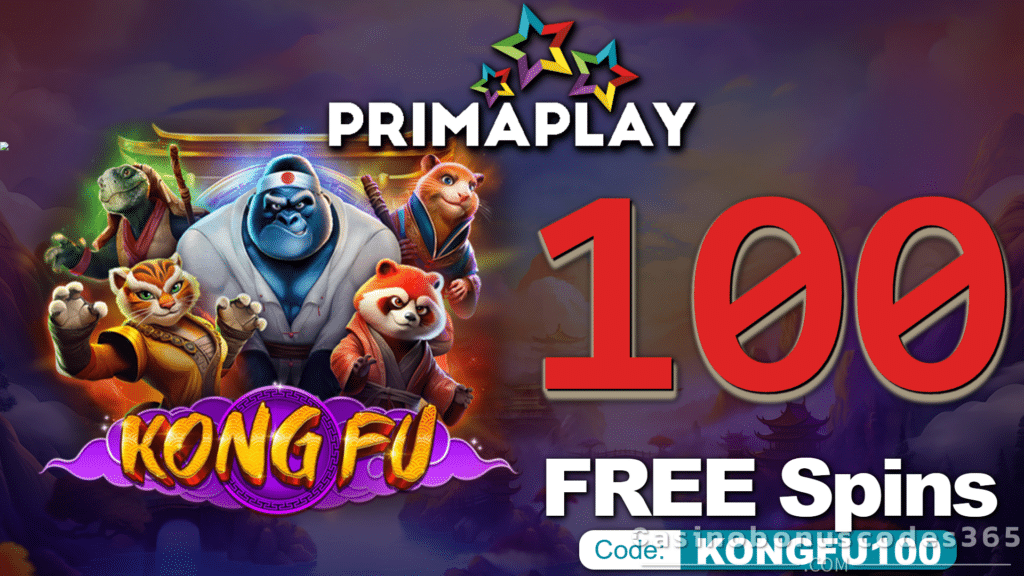 Prima Play 100 FREE Spins on Kong Fu Special SpinLogic Gaming's Game ...