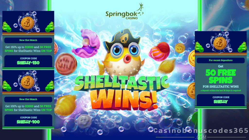 Springbok Casino New SpinLogic Gaming Special Shelltastic Wins Promo ...